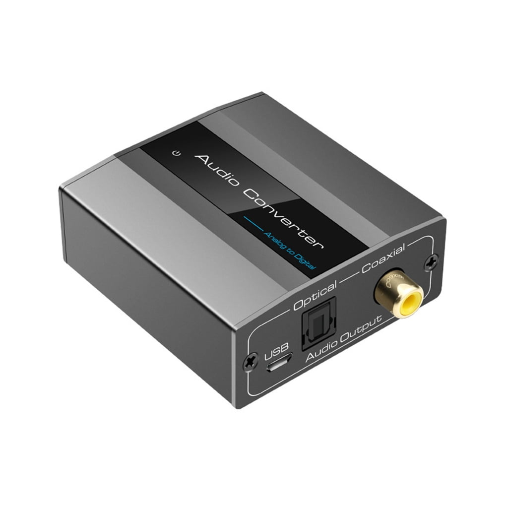 Apooke 3.5 Jack To Audio Converter Support Fiber Optic- And Coaxial ...