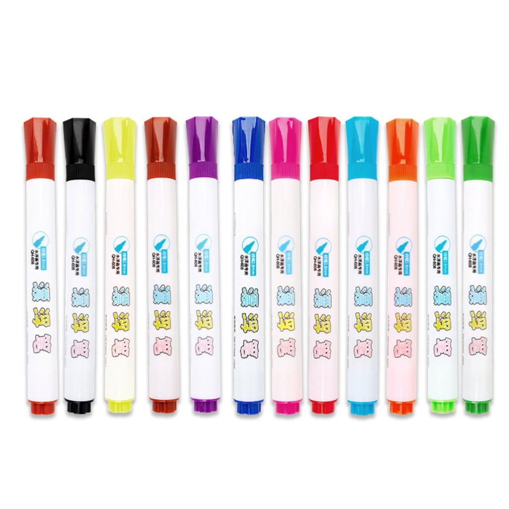 Apooke 4/8/12 Colors Magical Floating Ink Pen Magical Water Painting ...