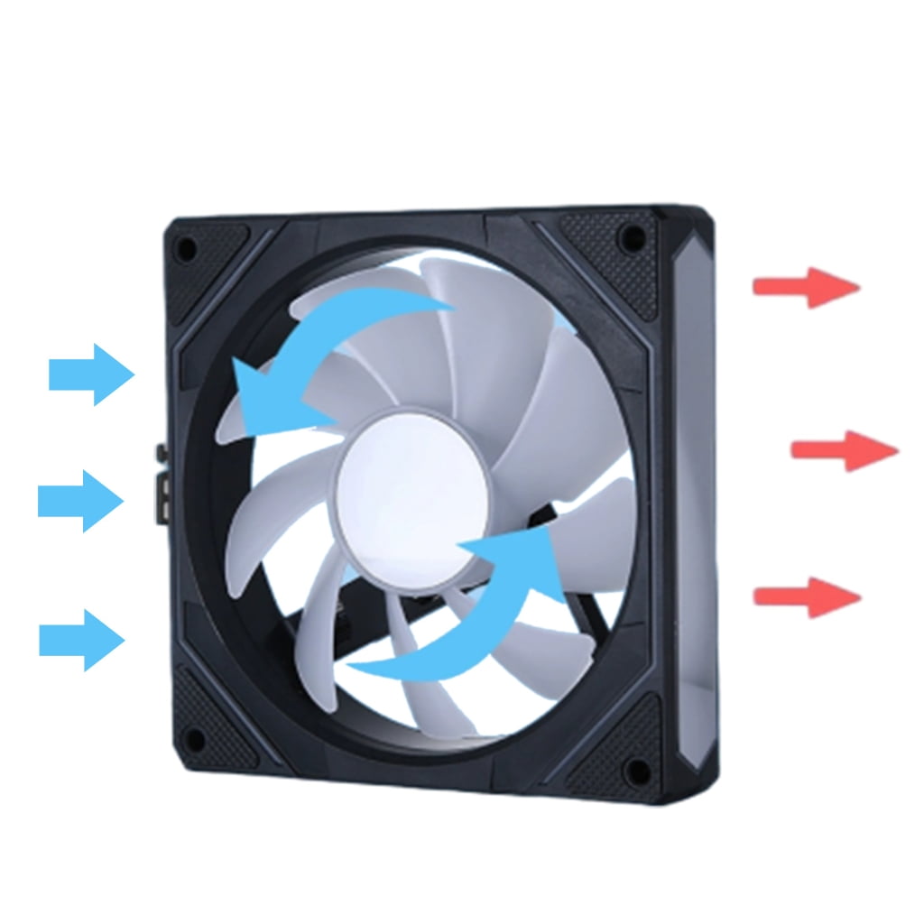 Apooke 5V3Pin ARGB 12cm Cooling Fan PWM Control Fan for PC Case Fan ...