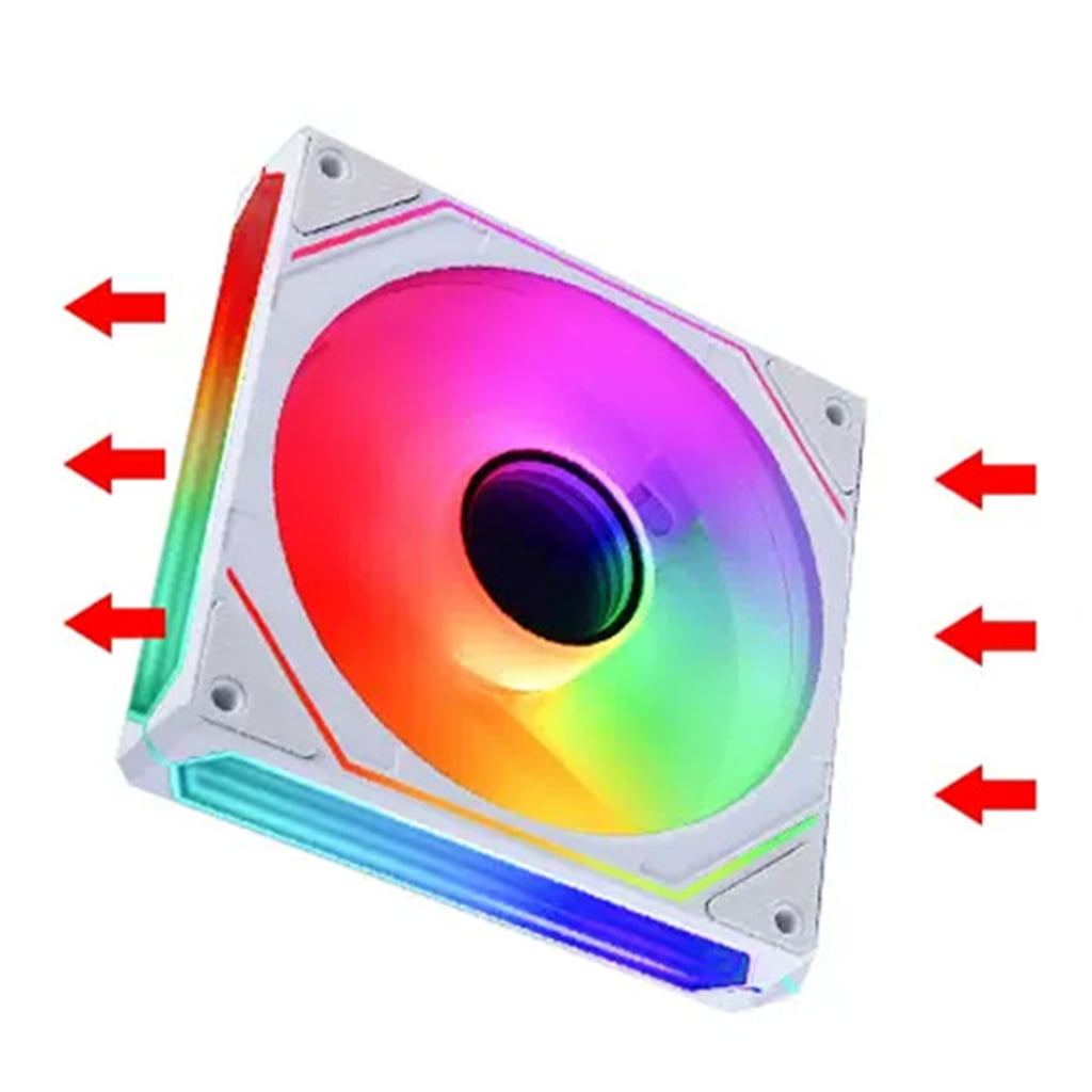 Apooke 5V3Pin ARGB 12cm Cooling Fan PWM Control Fan for PC Case Fan ...