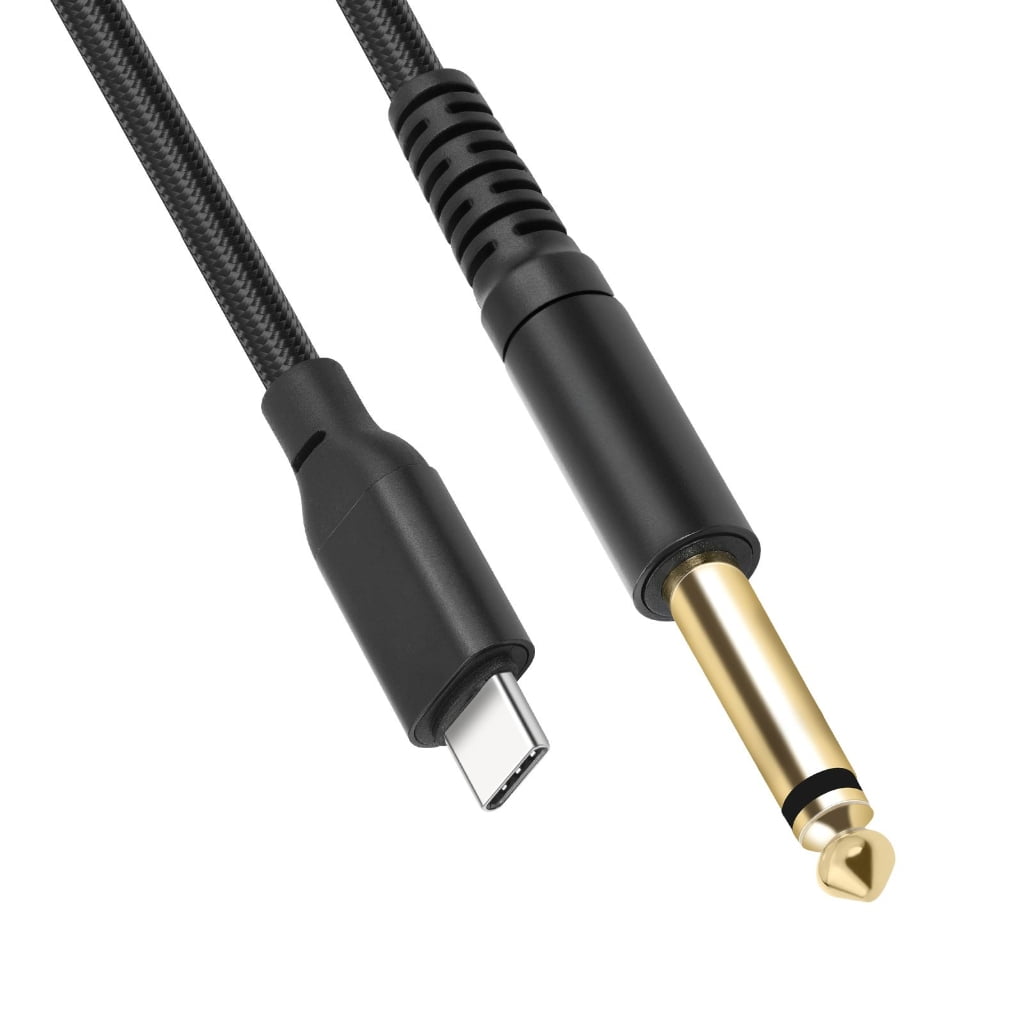 Apooke 6.35mm Cable 1/4inch TRS Electric Guitar Cord Male Type C to 6 ...