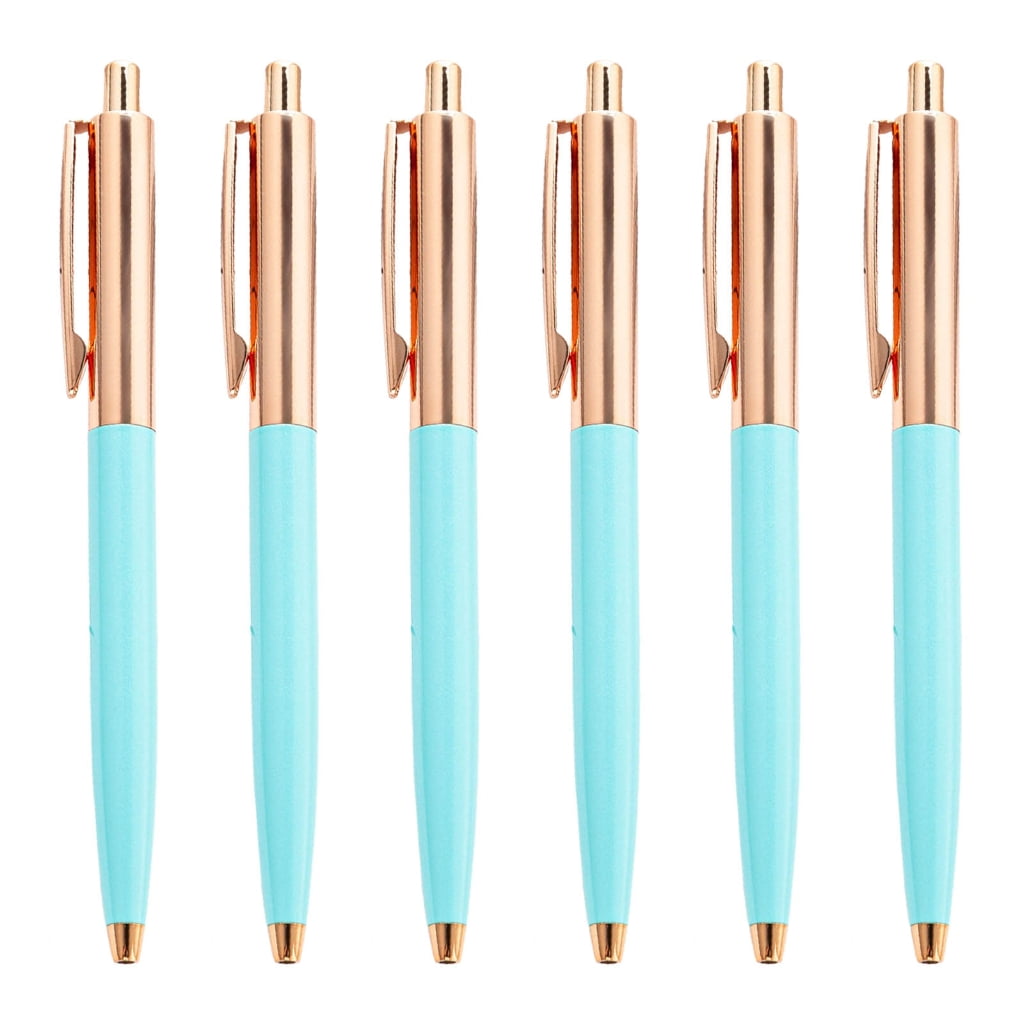 Apooke 6Pieces Retractable Ballpoint Pen Office Writing Pen Signature ...