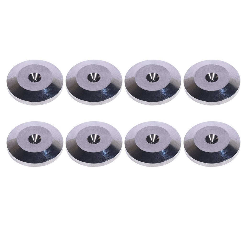 Apooke 8Pack 25x5mm Aluminum Alloy Speaker AMP Isolation Spike Feet Mat ...