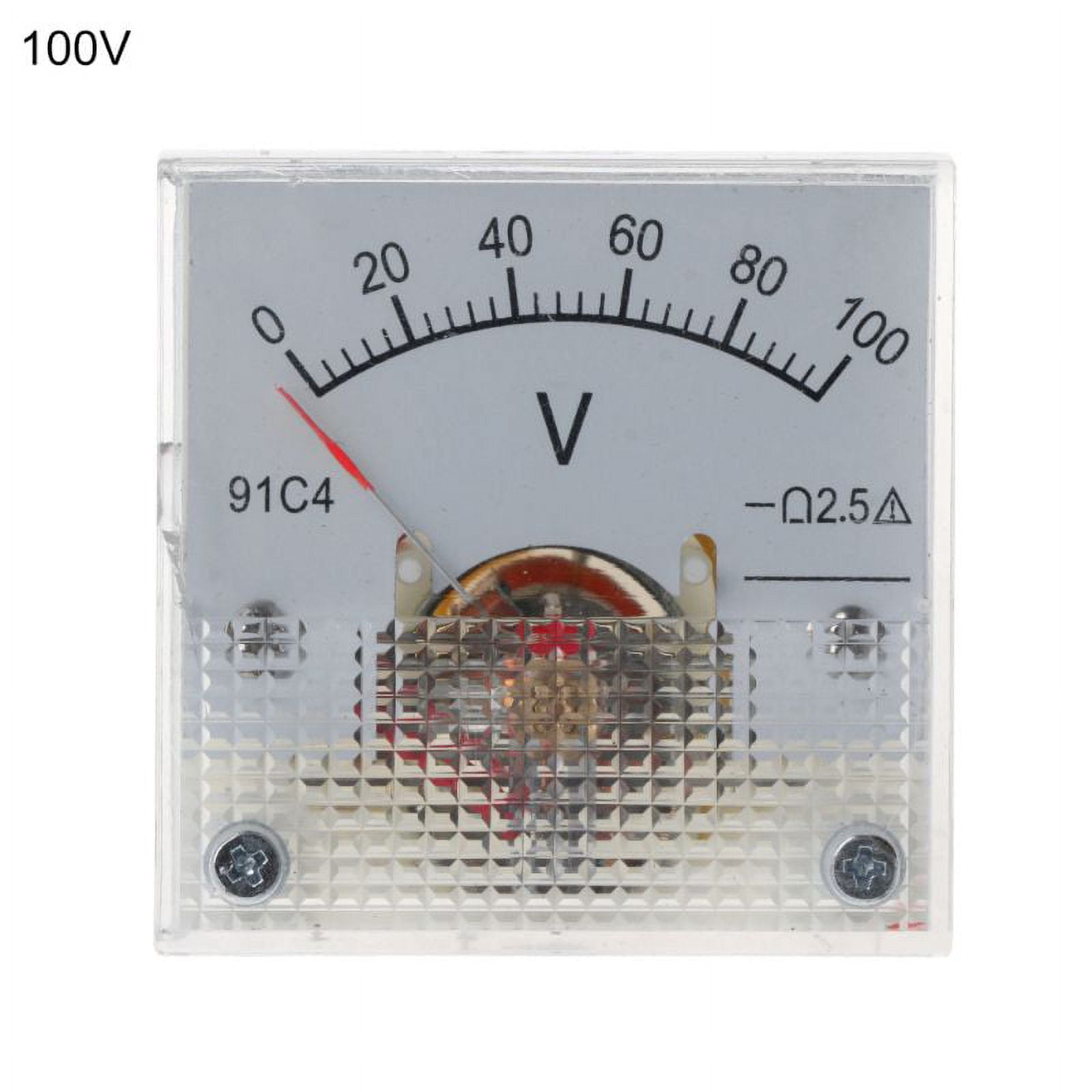 Apooke 91C4 for DC Voltmeter Analog Panel Voltage Meter Mechanical ...