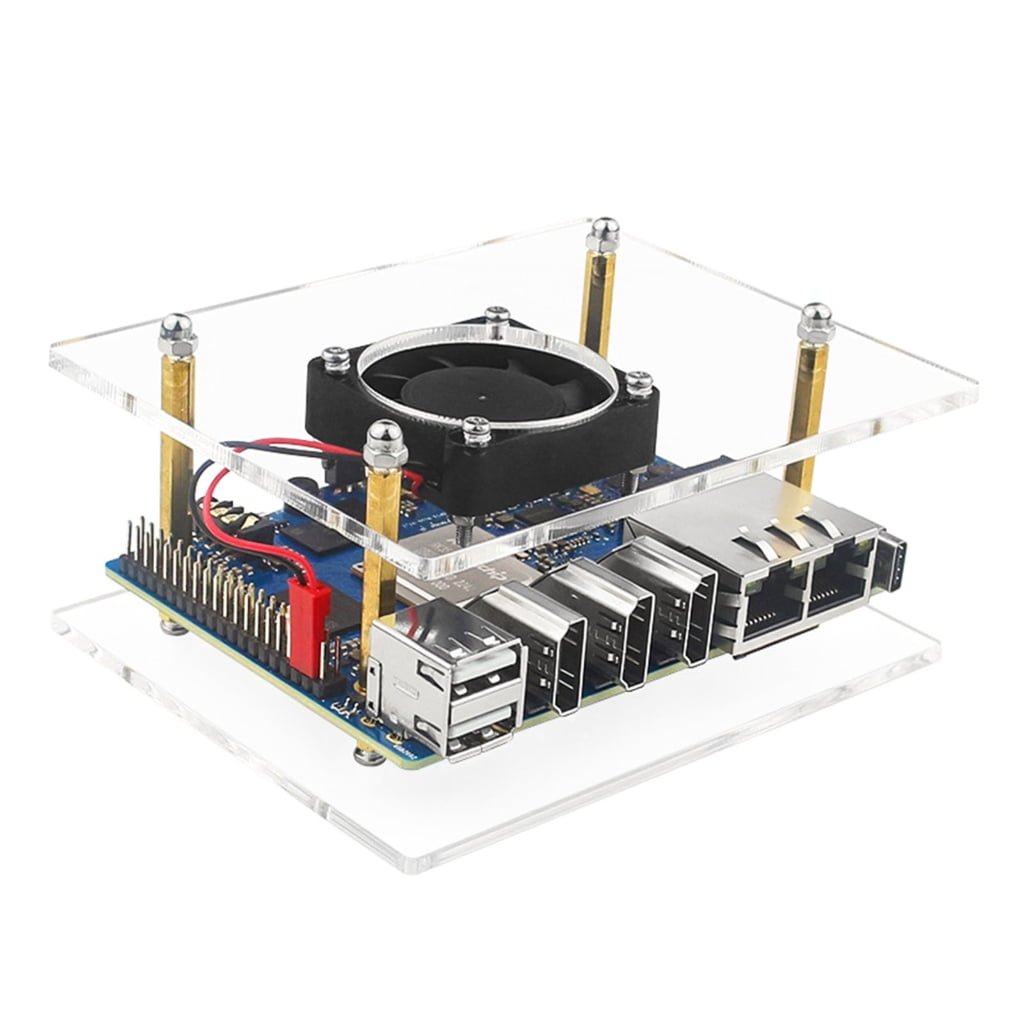 Apooke Acrylic Case Box for OrangePi 5 Plus Transparent Protective ...