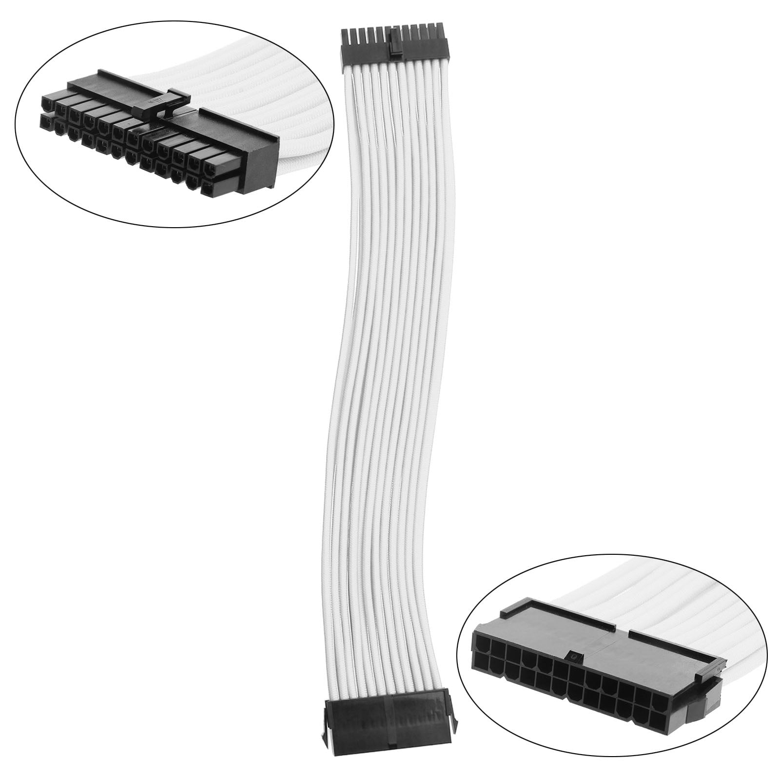 Apooke Braided ATX Sleeved Cable Extension Kit for Power Supply Cable ...
