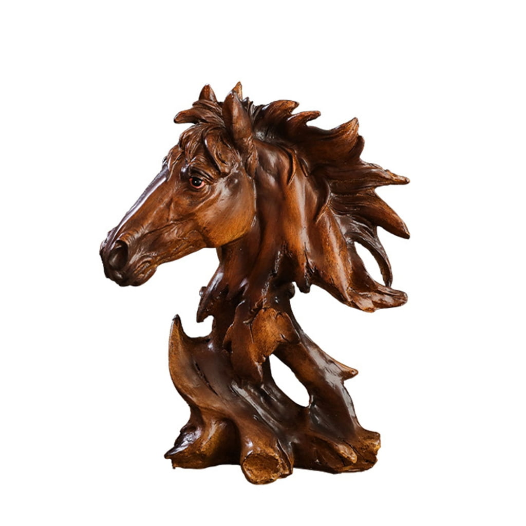 Apooke Creative Sculpture Desk Shelf Resin Lion Statue Desk Sculpture ...