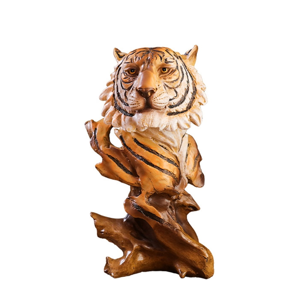 Apooke Creative Sculpture Desk Shelf Resin Lion Statue Desk Sculpture ...