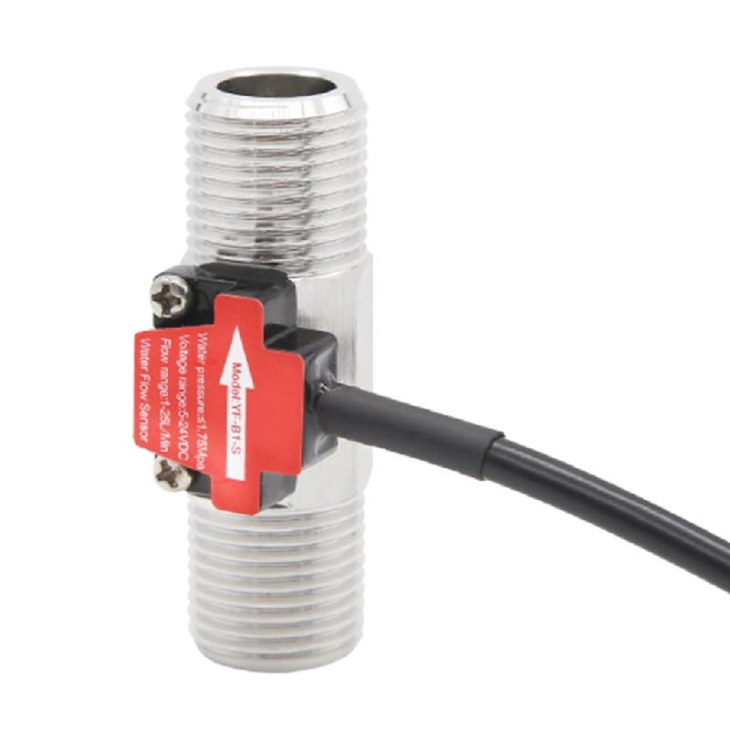 Apooke DN15 Water Flow Sensor Meter Flowmeter 1-25L/min Fluidmeter ...