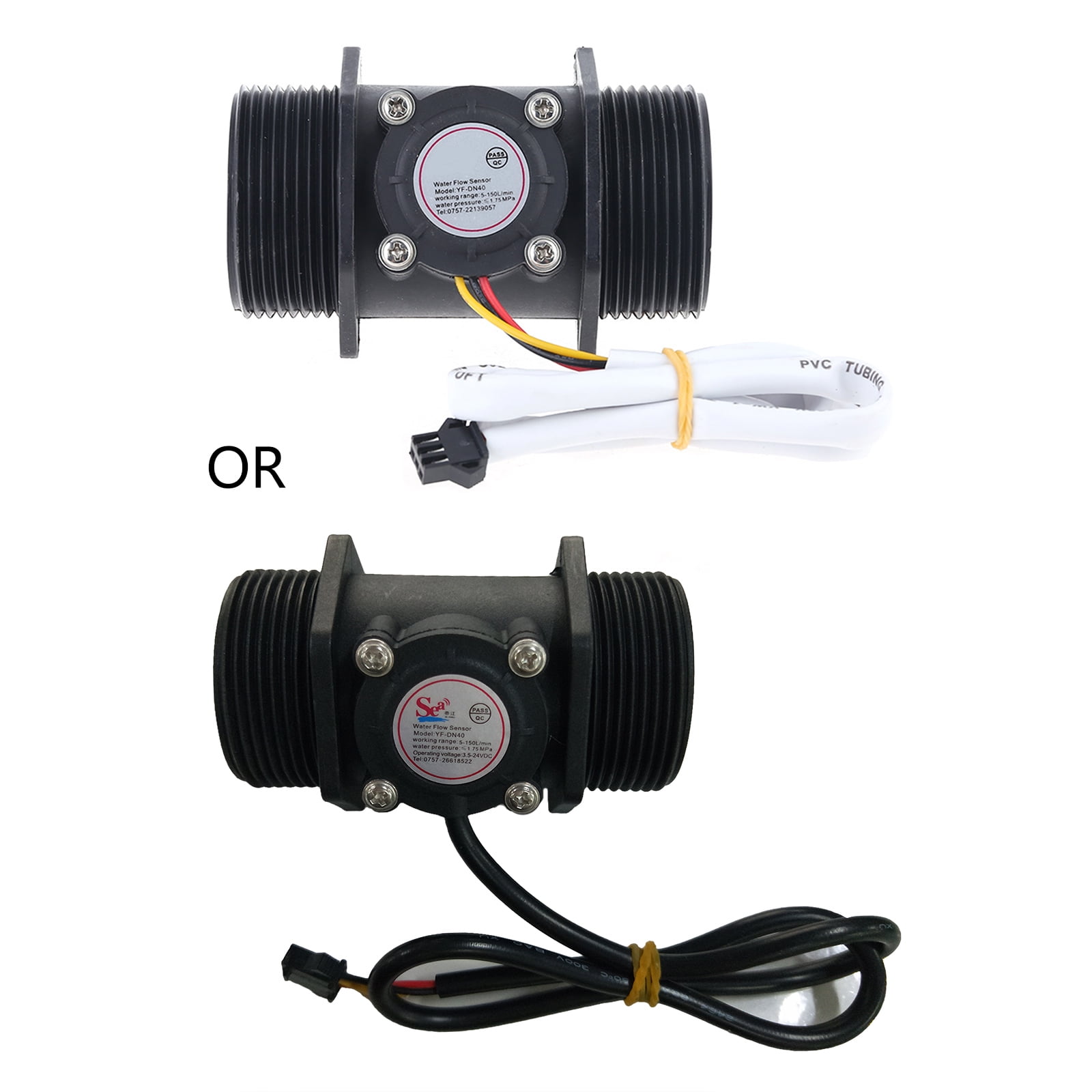 Apooke DN40 DN50 Water Flow Sensor Hall Flowmeter Meter Counter ...