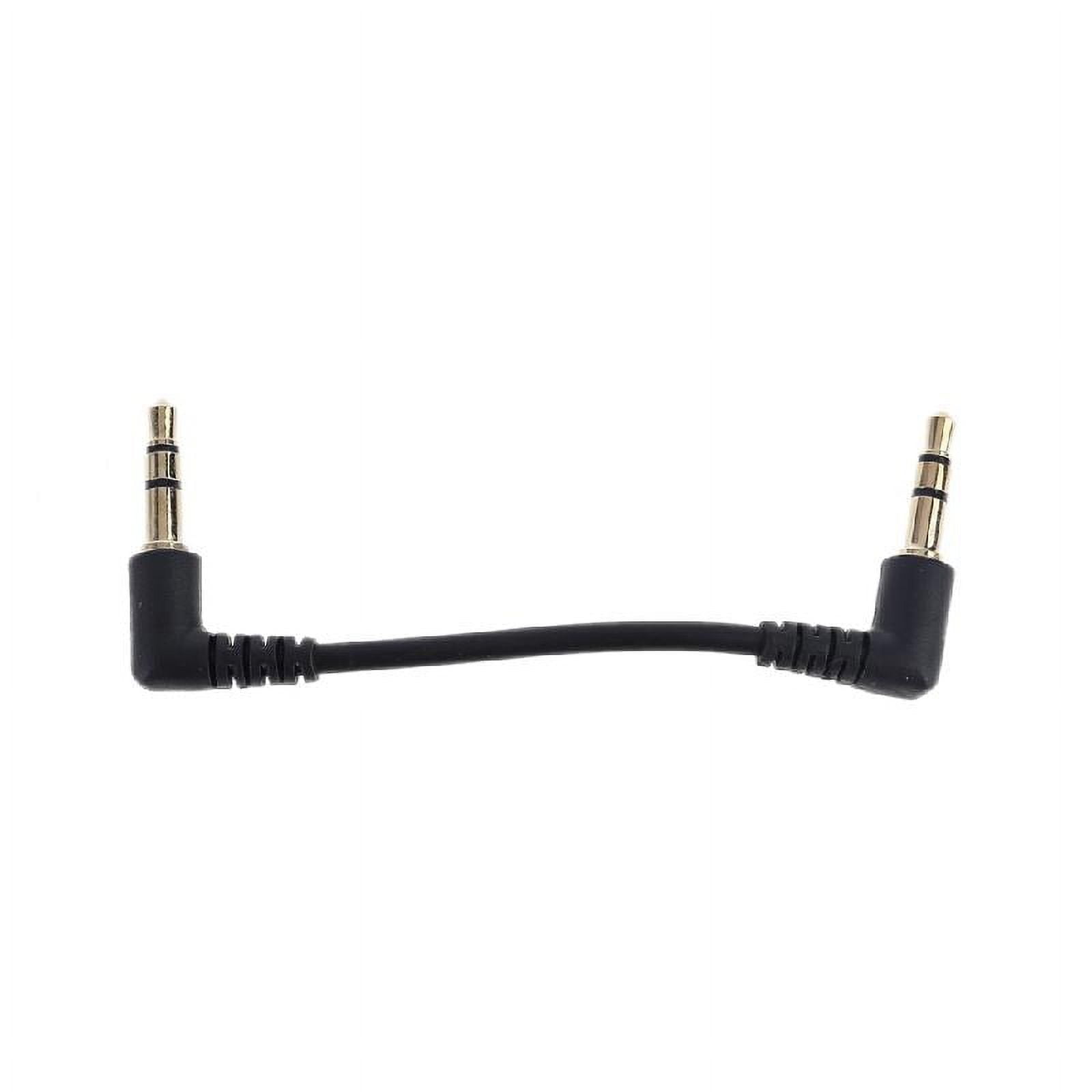 Apooke Double Right Angle 3.5mm Stereo Plug Male to Male 90 Angle 3 ...
