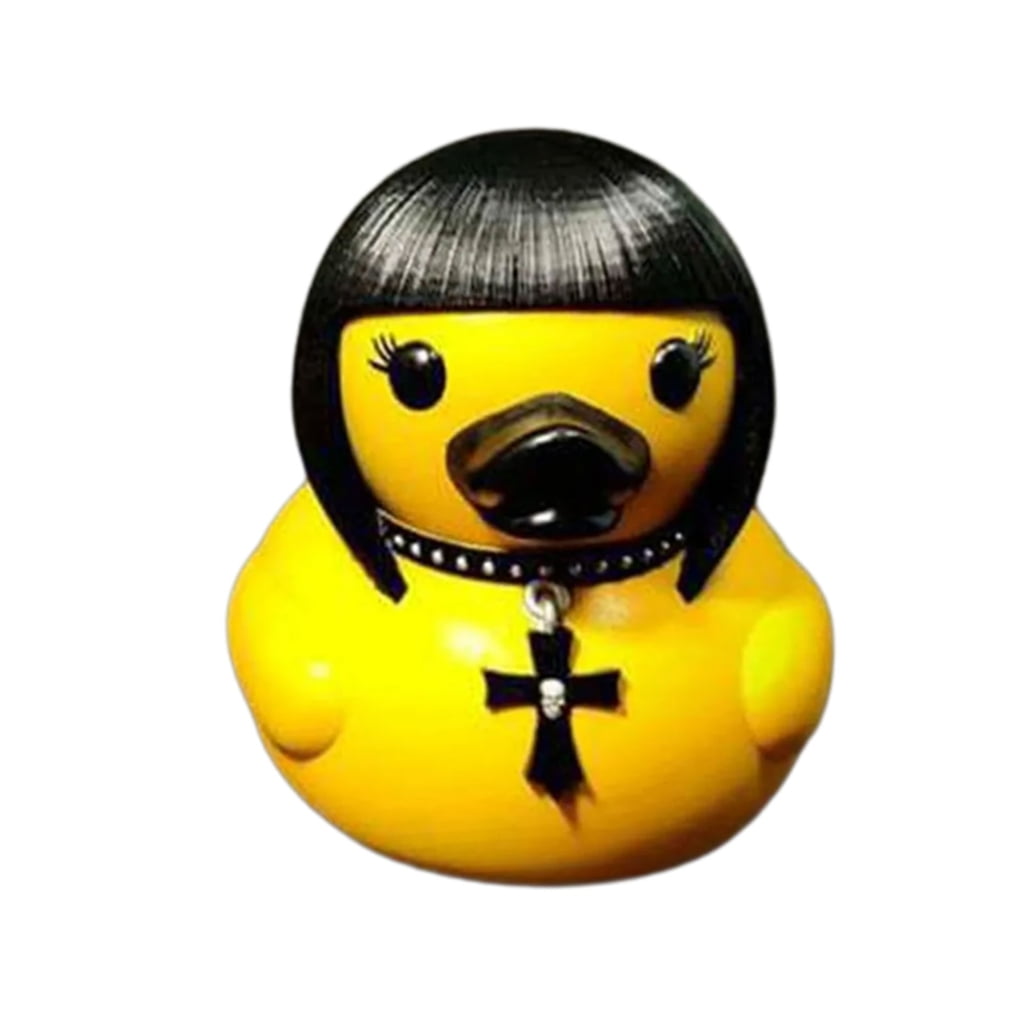 Apooke Duck Figurine Satanic Duck Punk Duck Death Rock Duck Lady Goth ...