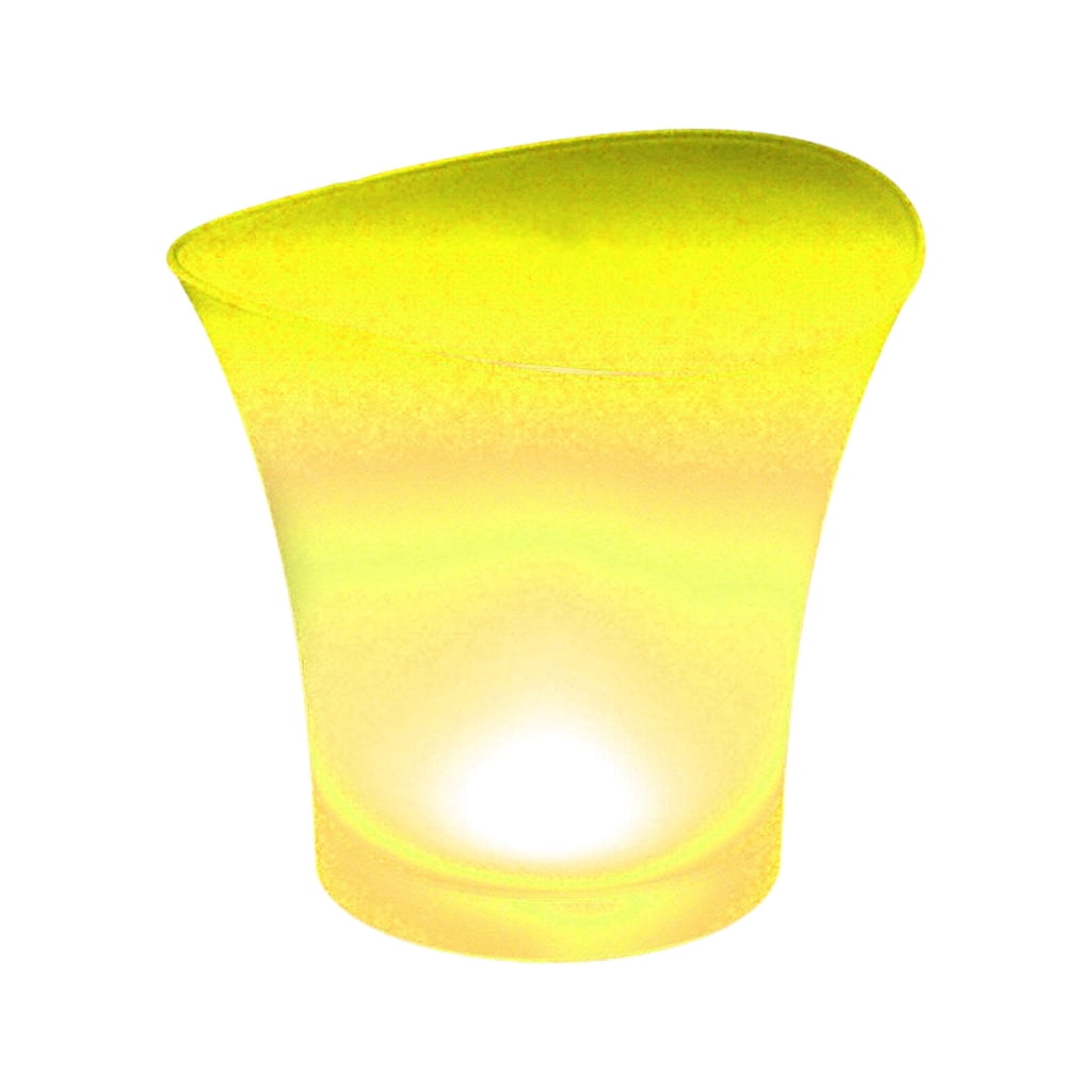 Apooke Durable LED Ice Bucket Lighted Ice Bucket PP Material Large ...