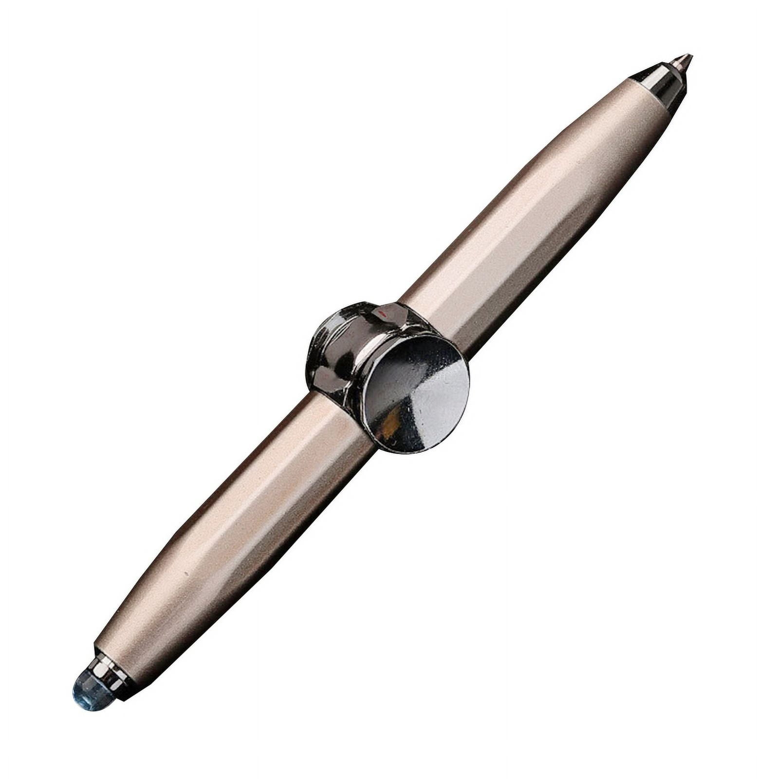 Apooke Metal Fidget Spinner Pen LED Ballpoint Pen Decompression Toys ...