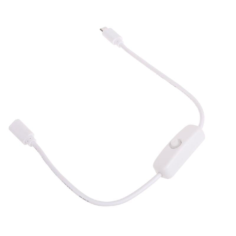 Apooke Micro USB Female to Male Cable with 501 Button Switch Power ...