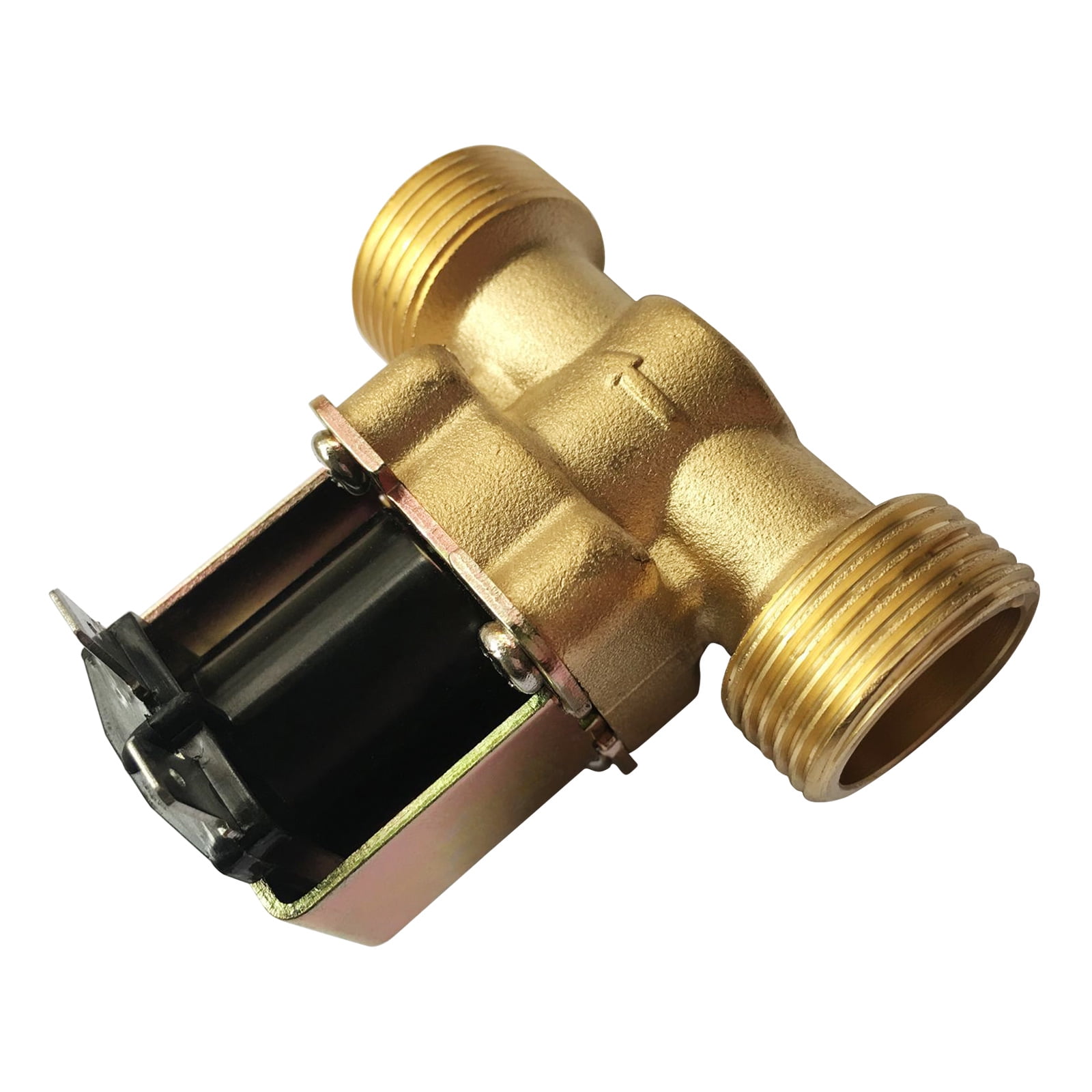 Apooke Normally Closed Electric Water for Valve Brass Electric Solenoid Magnetic for Valve Water ...