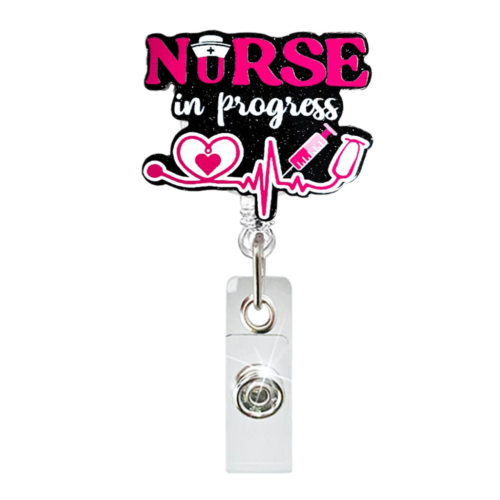 Apooke Nurse Doctor Badges Reels Clip Retractable Badges Reels Holder ...