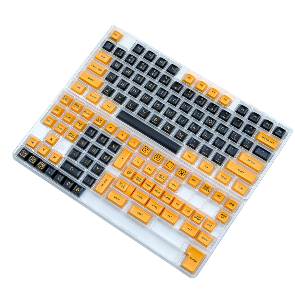 Apooke PBT Profile 142 Keycaps with Double Shot Molding for Durability ...