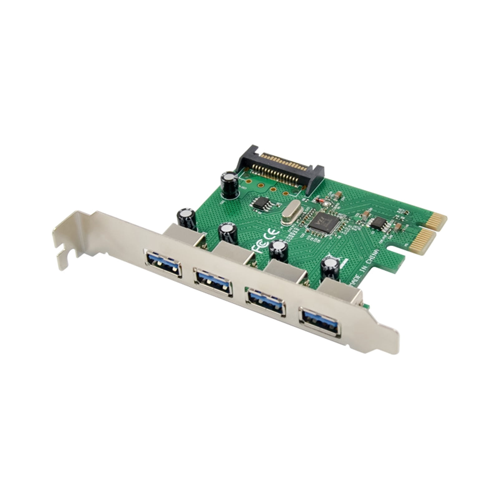 Apooke PCI-E to 4 Port USB3.0 Desktop Computer Expansion Card Pcie Usb ...