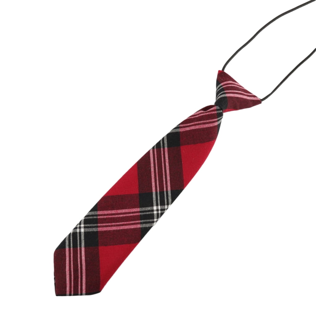 Apooke Pre-tied Neckties For Boy Kid Plaid Tie for School Uniform ...