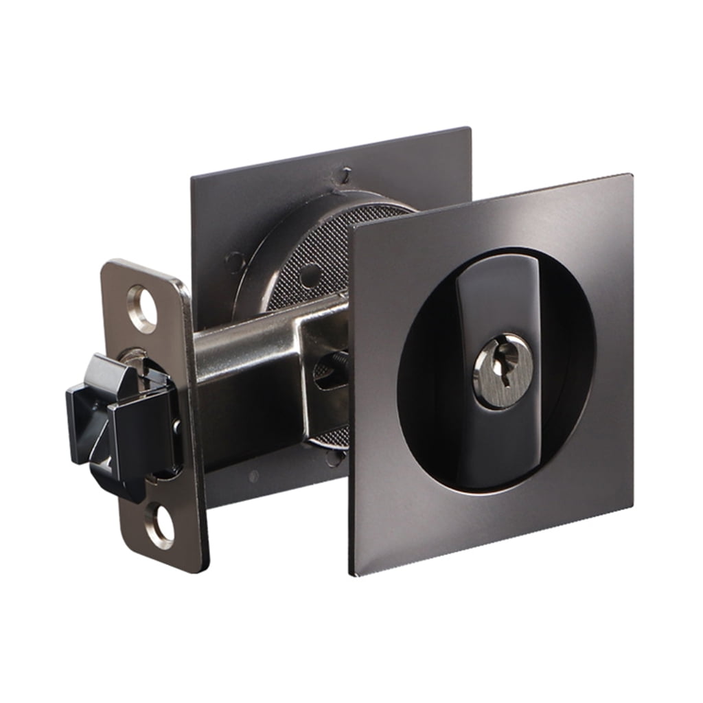 Apooke Privacy Pocket Door Locks Polished-Bed Bath Pocket Door Lock ...