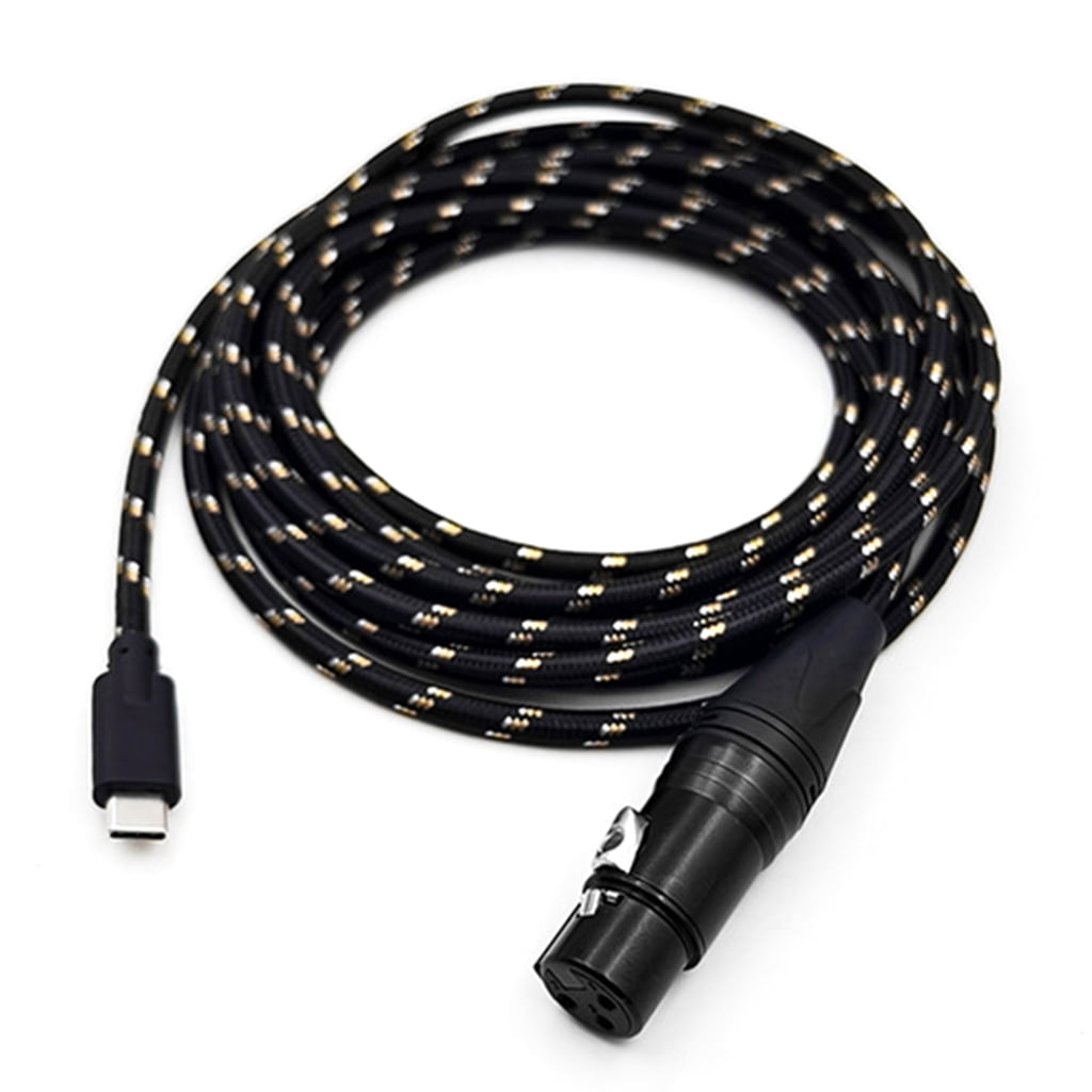 Apooke Professional USB C Male to 3Pin Female Mic Cable Dynamic Mic ...