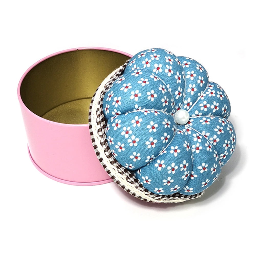 Apooke Pumpkin Ball Shaped Storage Box Pincushion Stitch Needlework Mat ...