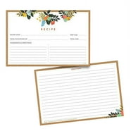 Outshine Premium Recipe Cards 3x5 Inches, Farmhouse Kitchen Design (Set ...