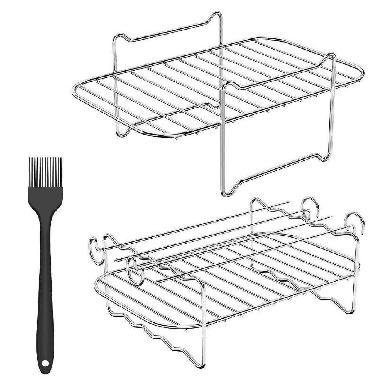Apooke Rectangle Air Fryer Rack for Air Fryer Stackable Racks Stainless ...