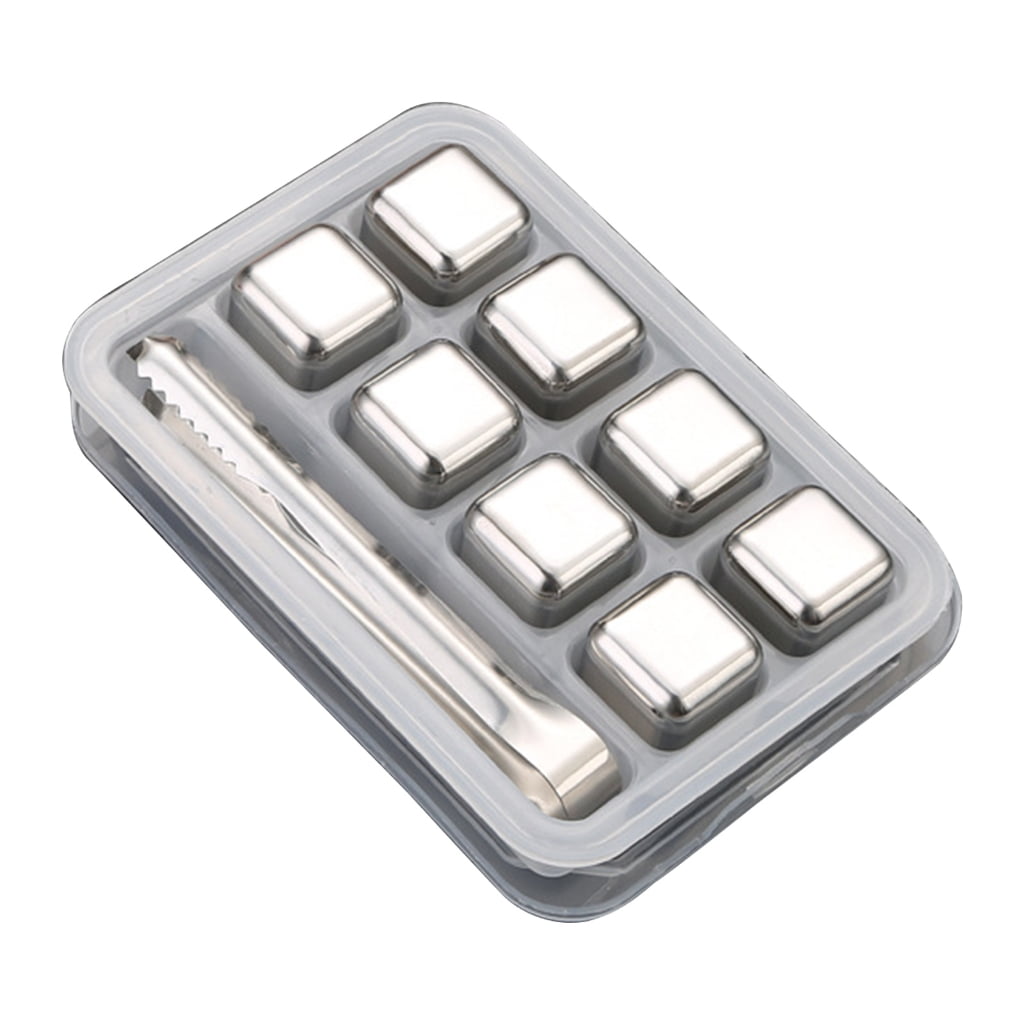 Apooke Reusable Ice Cubes Metal Stones Stainless Steel Ice Cubes For ...