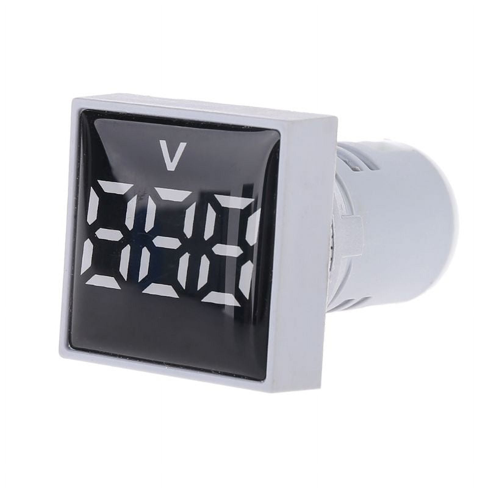 Apooke Square Voltmeter AC 20-500V Volt Meter Panel LED Digital Voltage ...