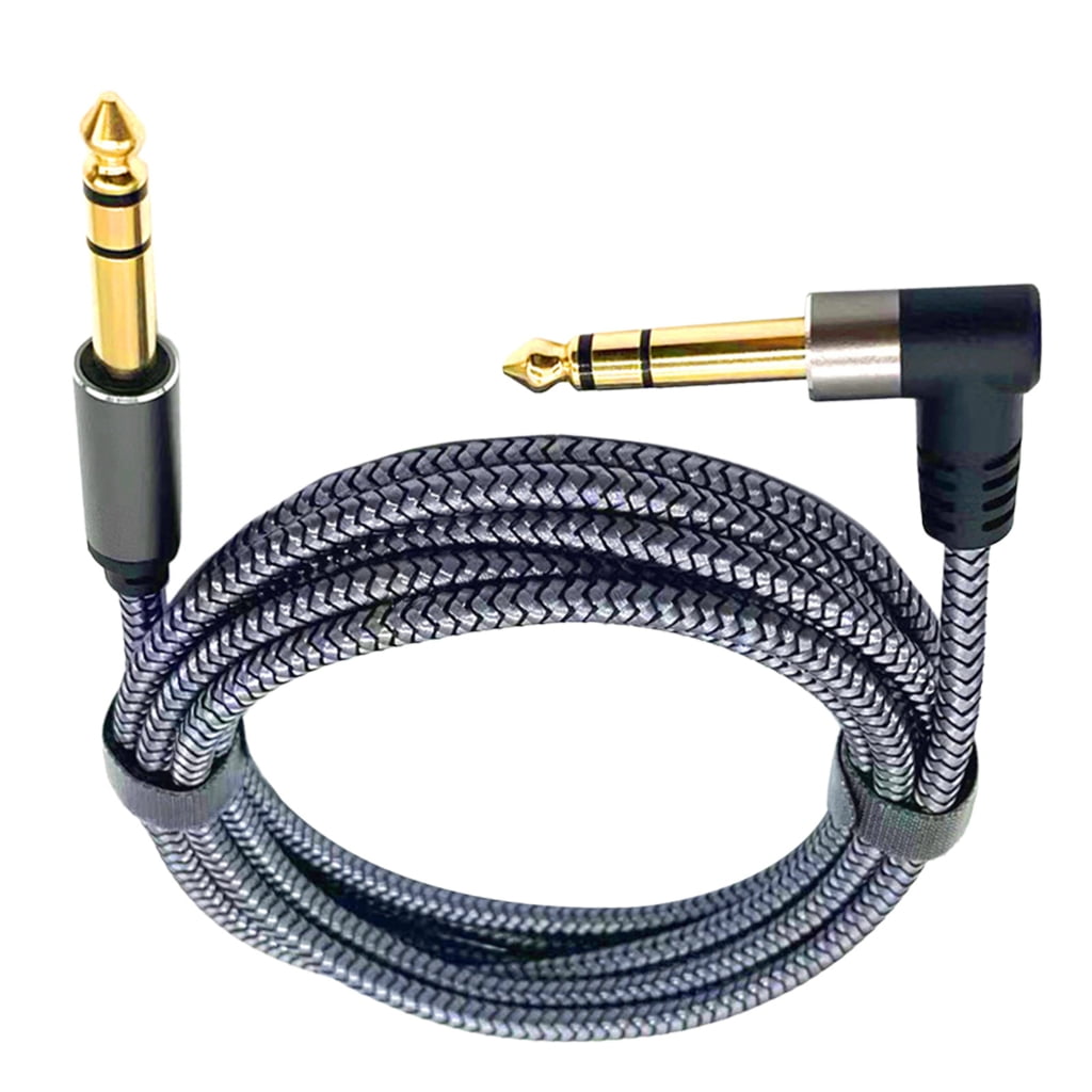 Apooke Stereo Amp Cable 6.35mm Mono Jacks Instrument Cable Plugs (Male ...