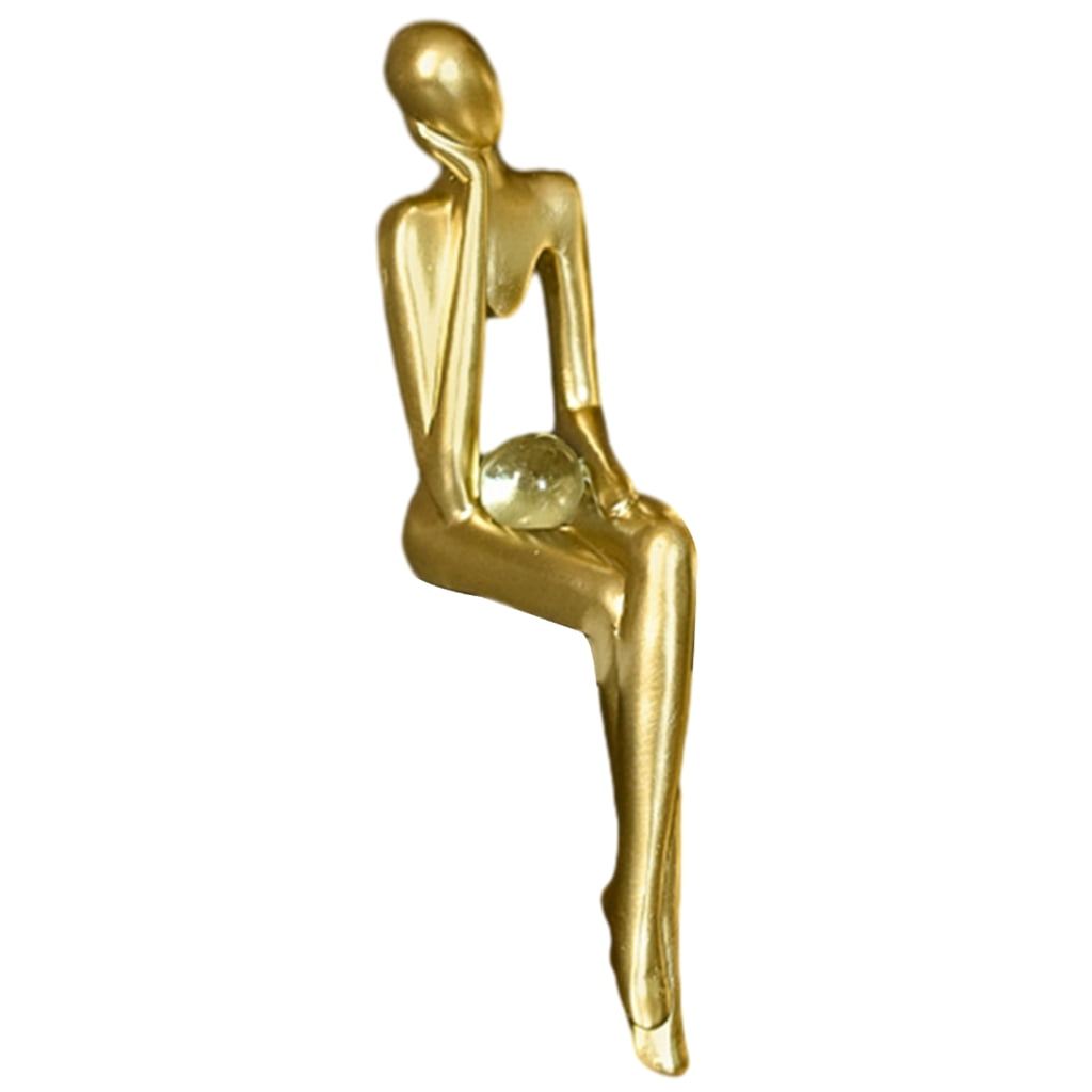 Apooke Thinker Statue Modern Abstract Figure Sculpture Resin Statue ...