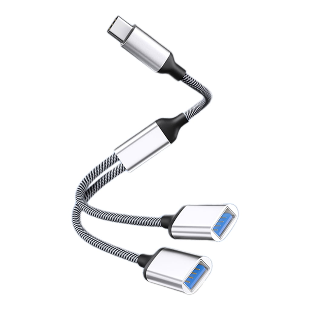 Apooke USB Splitter Cable,Type C 1 Male to 2 USB Female Extension Cord ...