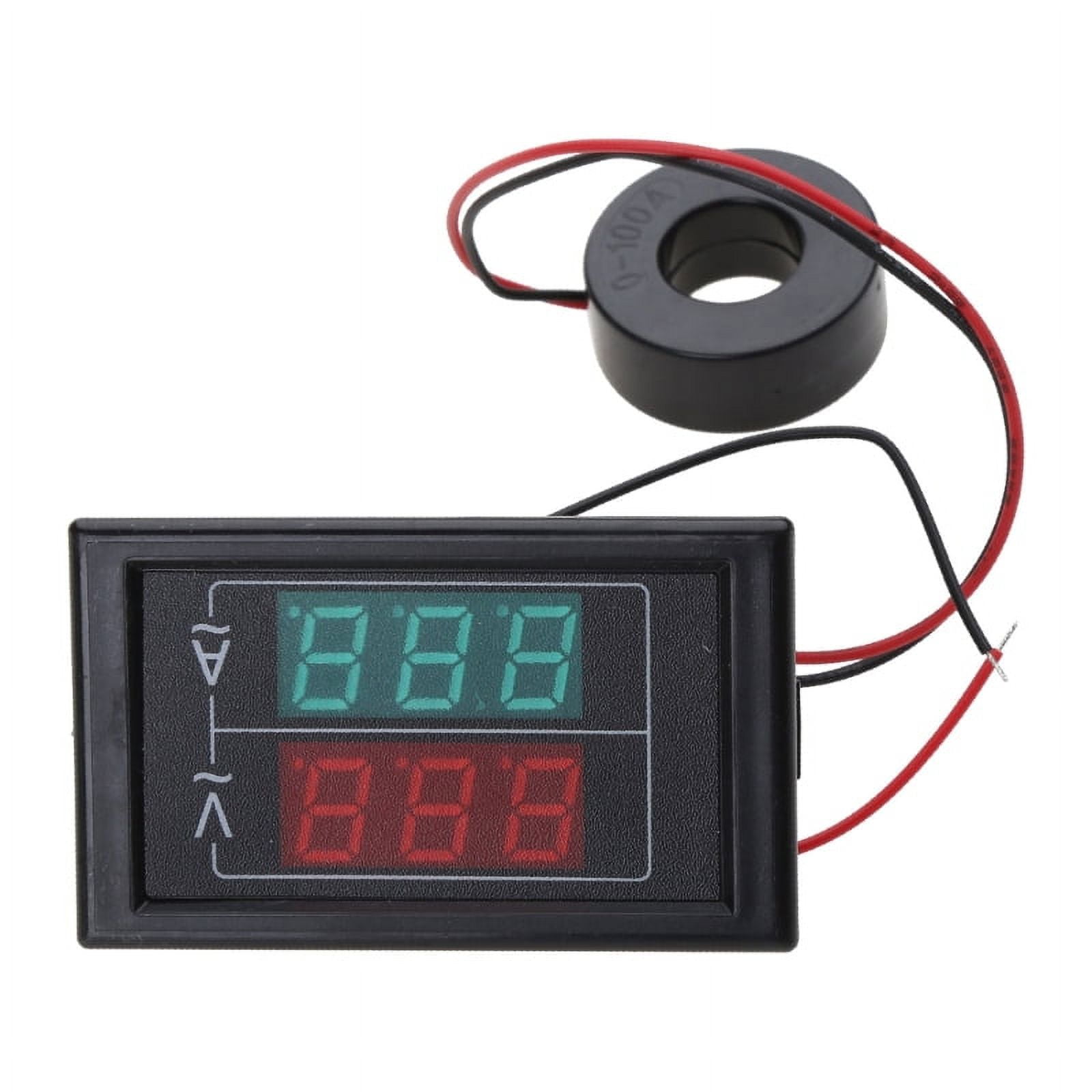 Apooke Volts Amp Meter, 500V 100A Digital Voltmeter Ammeter Panel,LED ...