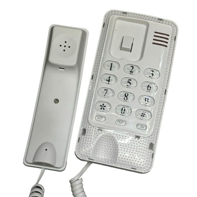 Apooke Wall Phone with Cord Desktop Corded Landline Telephone Wall ...