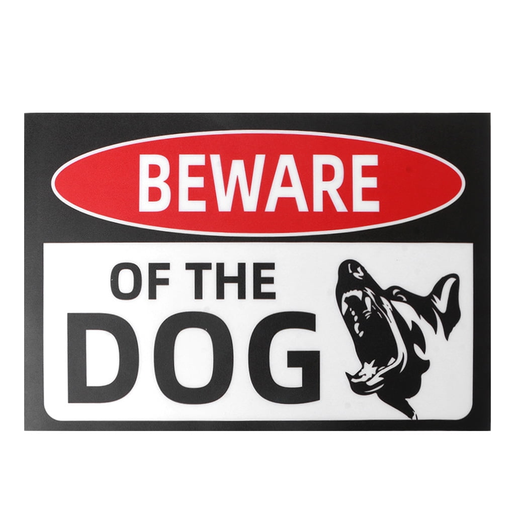 Apooke Warning Window Sticker Beware of Dog Sticker Decal for Indoor ...