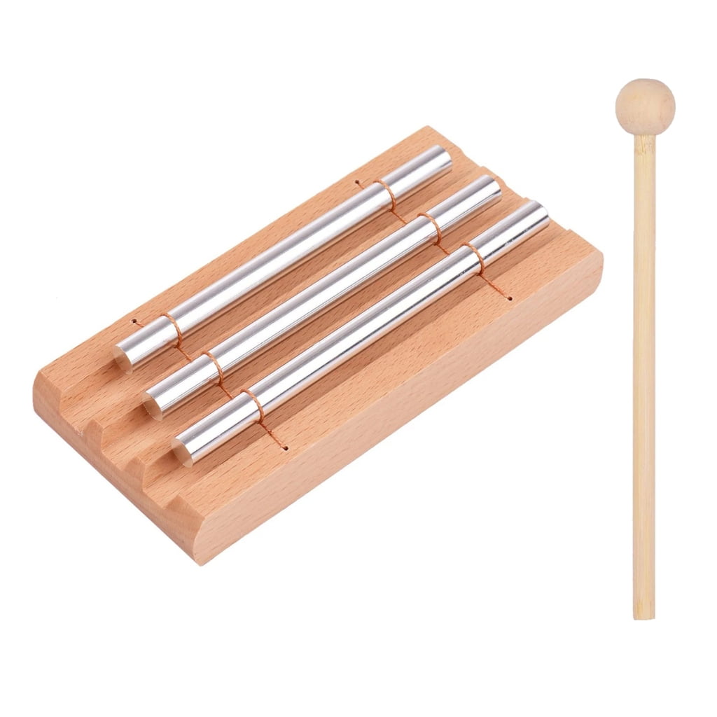 Apooke Wind Chimes Energy Chime Percussion Instrument Sound Tube Hand Bells for Yoga, Meeting ...