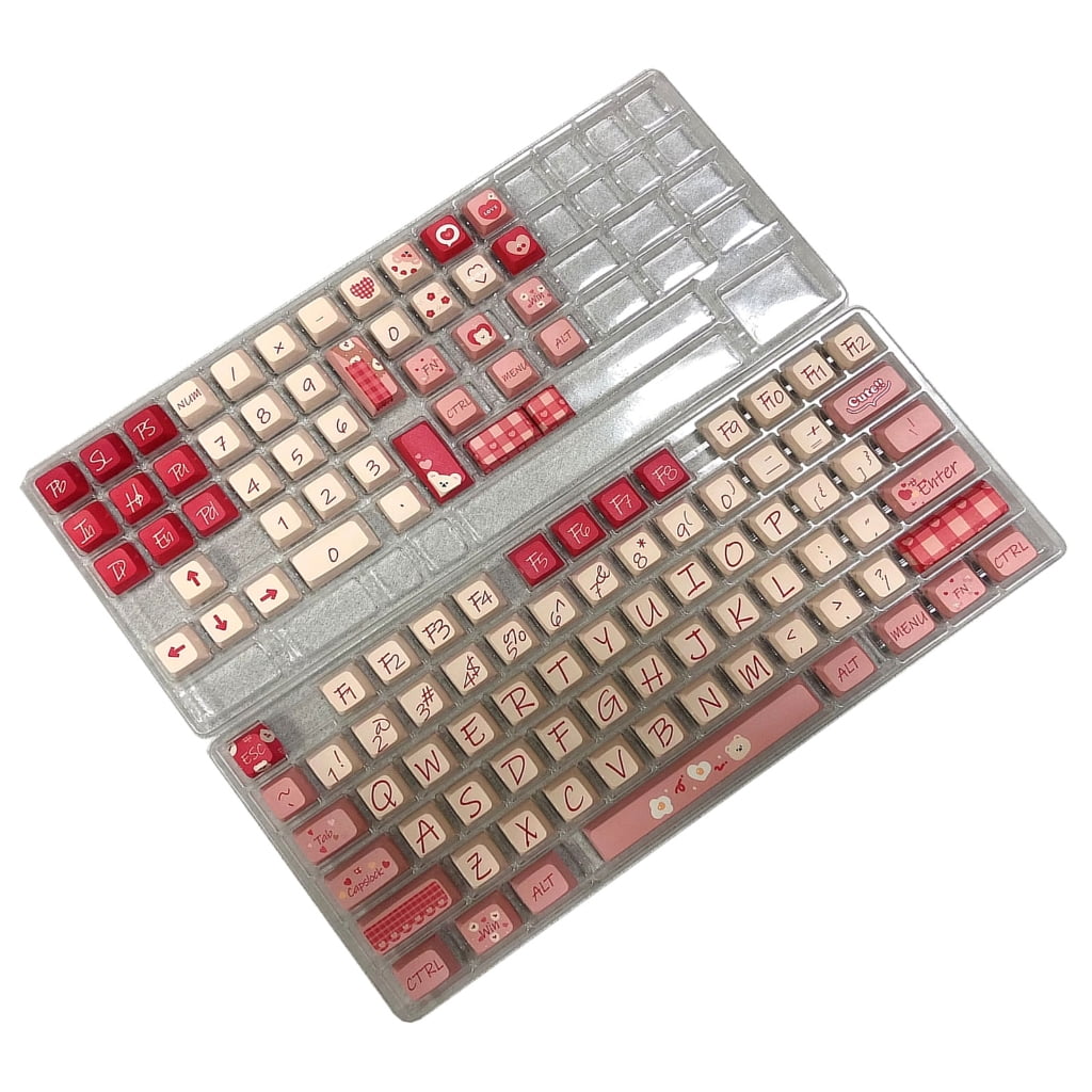 Apooke XDA Height Keycaps Thick PBT for 120keys Keyboards Lucky Bear ...