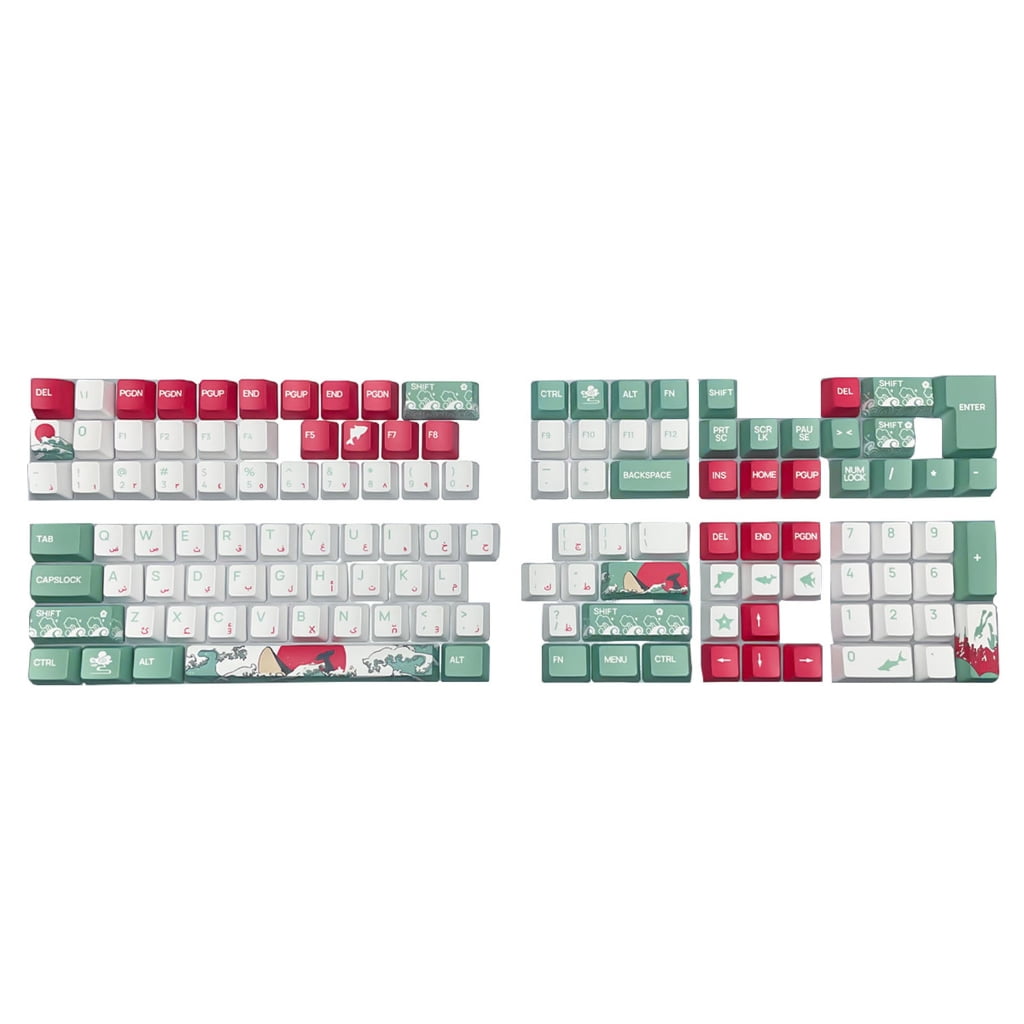 Apooke XDA Keycap Arabic Keycaps for MX Switches 68/75/87/98/104/108 ...