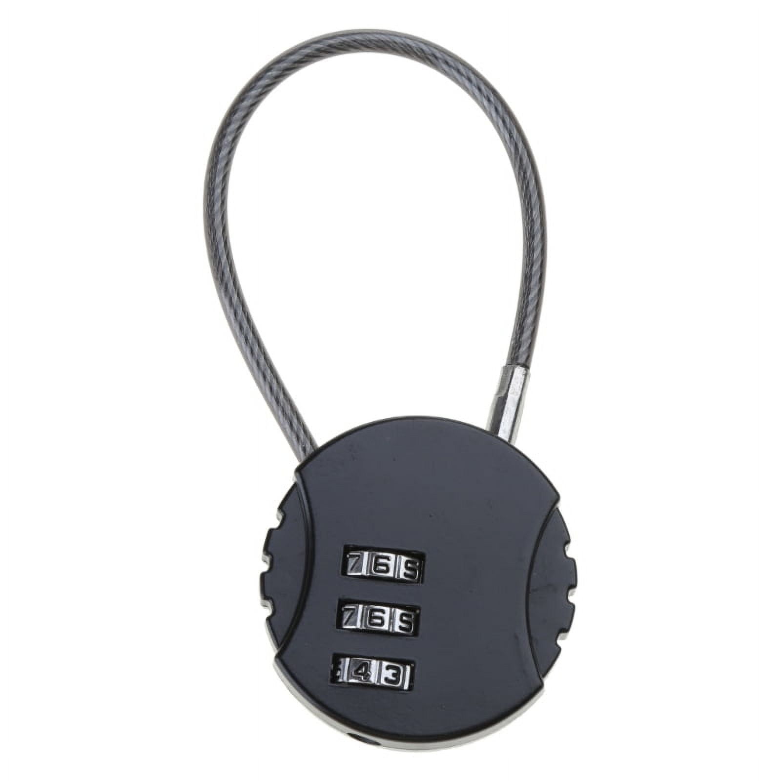 Apooke Zinc Alloy Security Cable Padlock Small Password Lock Set Your ...