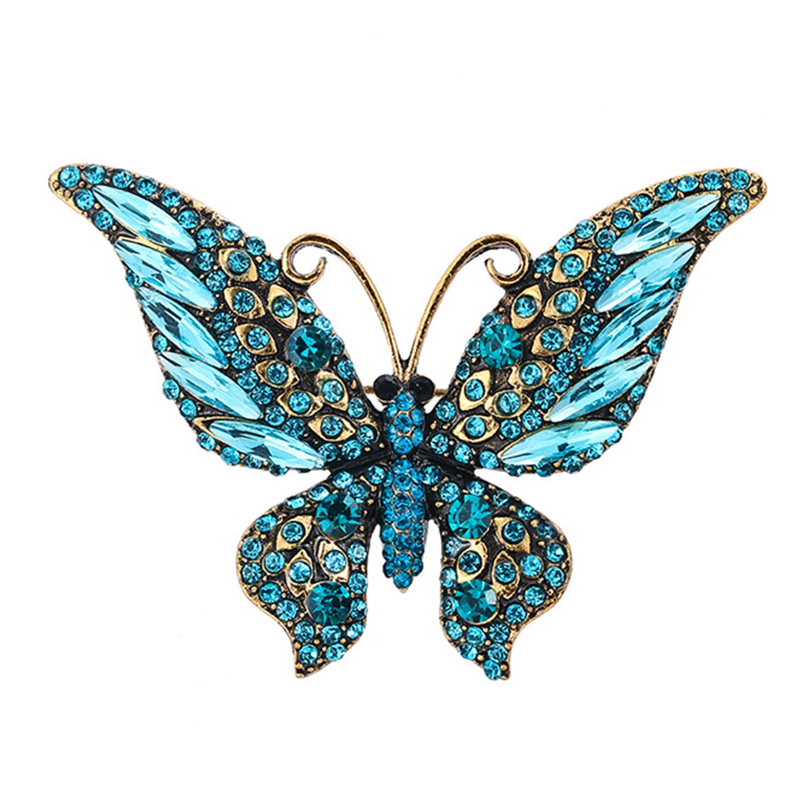 Apooke for Rhinestone for Butterfly Brooch Crystal Shape Brooch Pin ...
