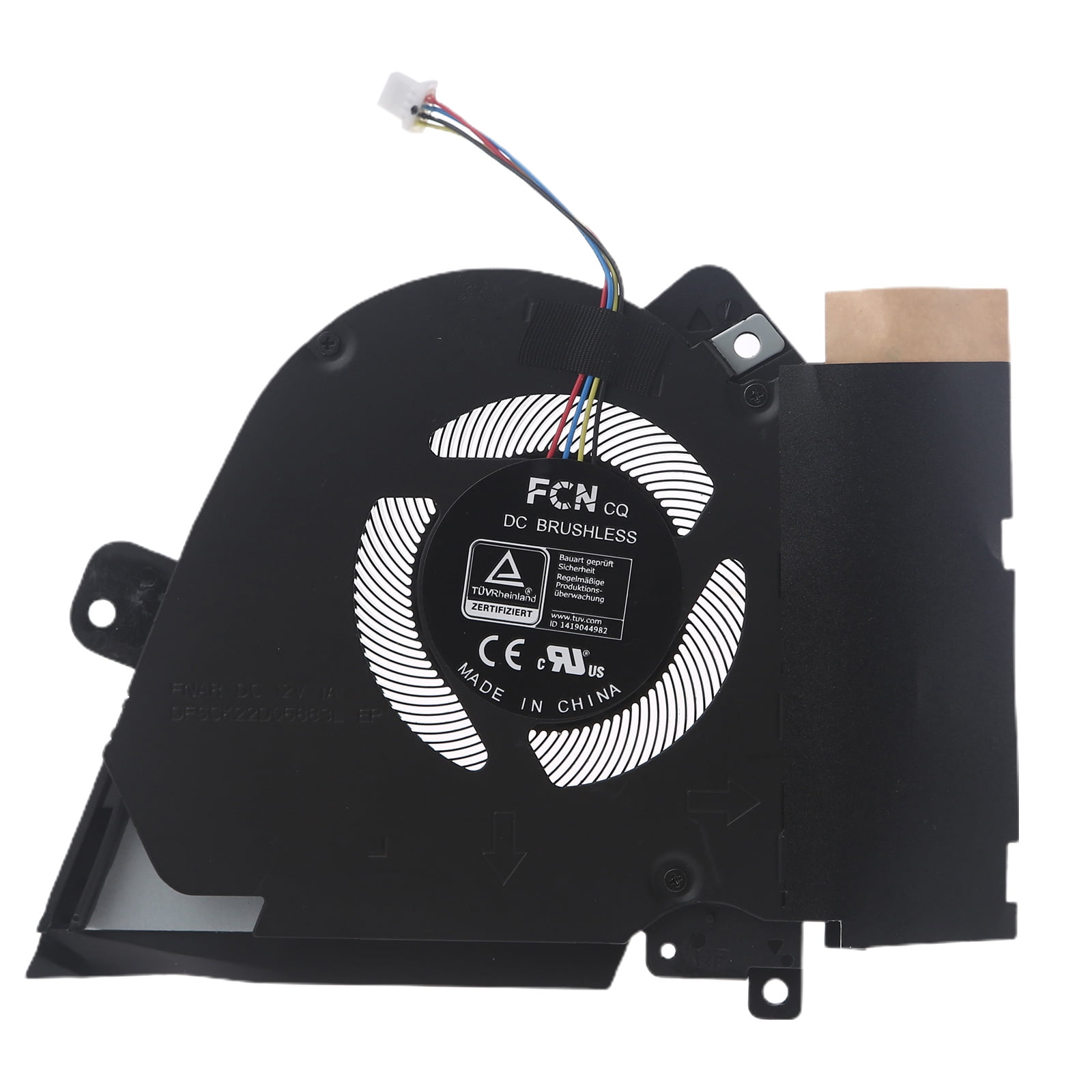 Apooke for TUF Dash F15 Laptop CPU Cooling Fan GPU Radiator 12V 1A 4pin ...