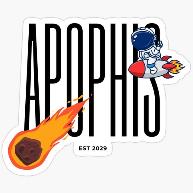 Apophis 2029 Sticker Phone Decal Water Bottle Stickers Car Decals ...