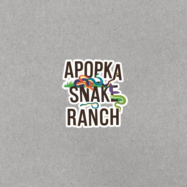 Apopka Snake Ranch Retro Sticker - Colorful 70S-Inspired Reptile ...