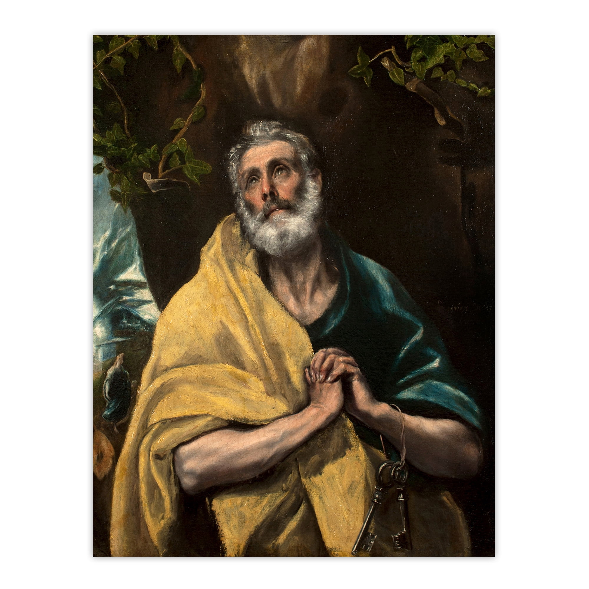 Apostle Guilt Saint Peter in Tears El Greco Huge Wall Art Poster Print ...
