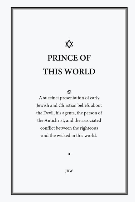 Apostolic Faith Books Prince of This World: A succinct presentation of ...