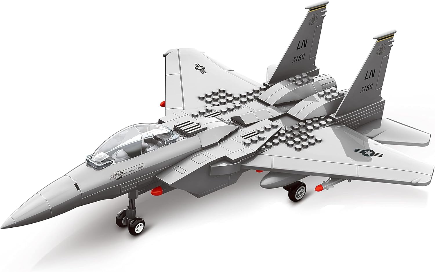 Apostrophe Eagle Fighter Jet Air Force Building Block Set (262Pieces ...