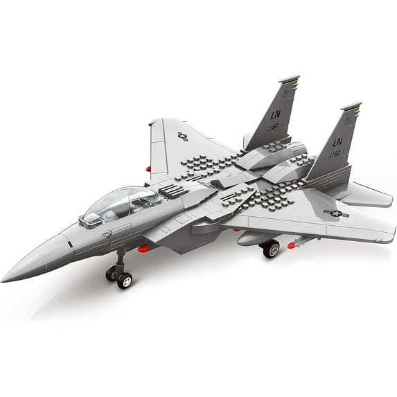 Apostrophe Eagle Fighter Jet Air Force Building Block Set (262Pieces ...