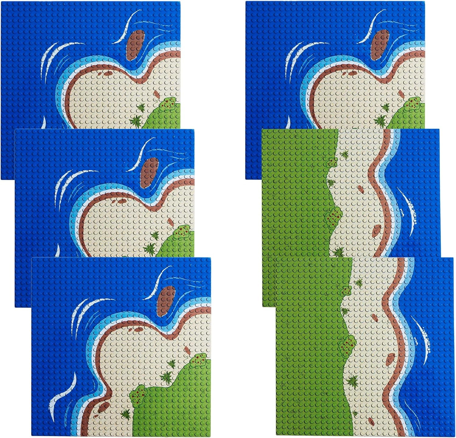 Apostrophe Games Island Building Blocks Base Plates Compatible with All ...